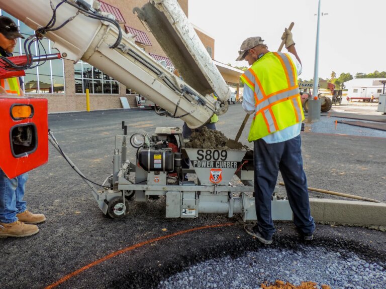 Asphalt & Concrete Curb Extruder Machines | Power Curbers