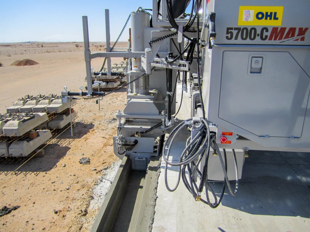 High Speed Rail Through the Desert - Power Curbers & Power Pavers