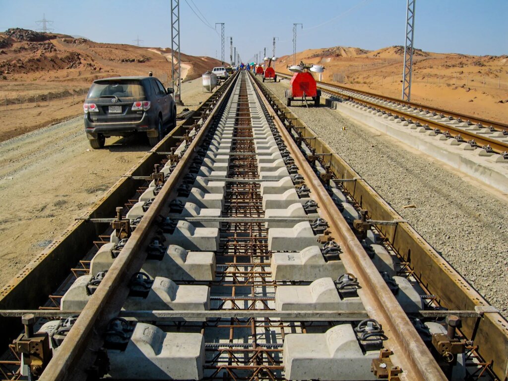 High Speed Rail Through the Desert - Power Curbers & Power Pavers